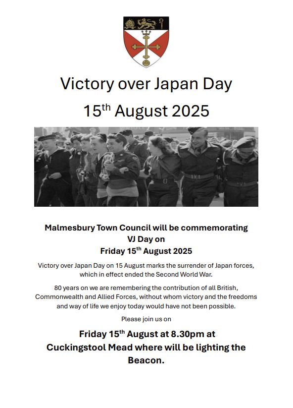 Malmesbury Town Council - Victory Over Japan Day -Mayors Diary